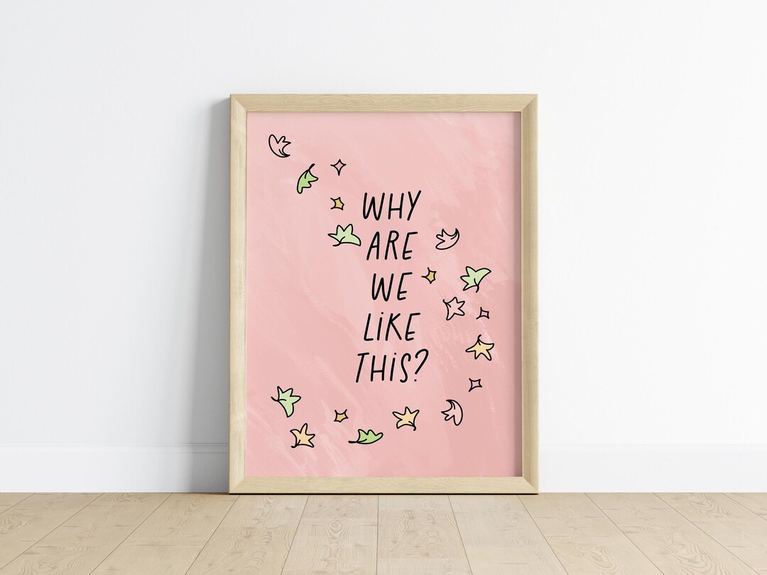 Why Are We Like This Digital Art Print - Etsy