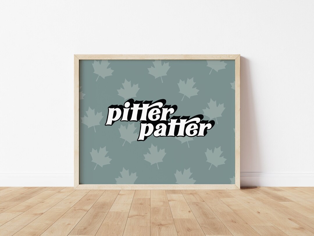 Pitter Patter Canadian Digital Art Print - Etsy