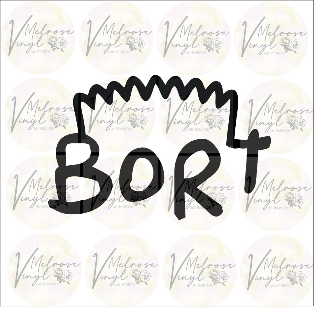 BORT - Vinyl Decal Sticker - the Simpsons - Various Colors and Sizes - Etsy