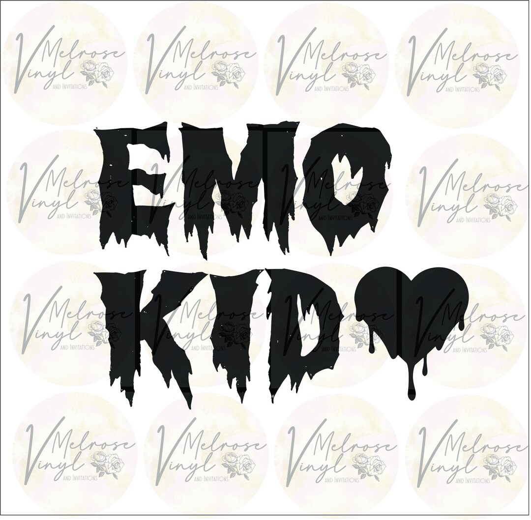 Emo Kid - Vinyl Decal Sticker - 2000s - Various Colors and Sizes - Etsy