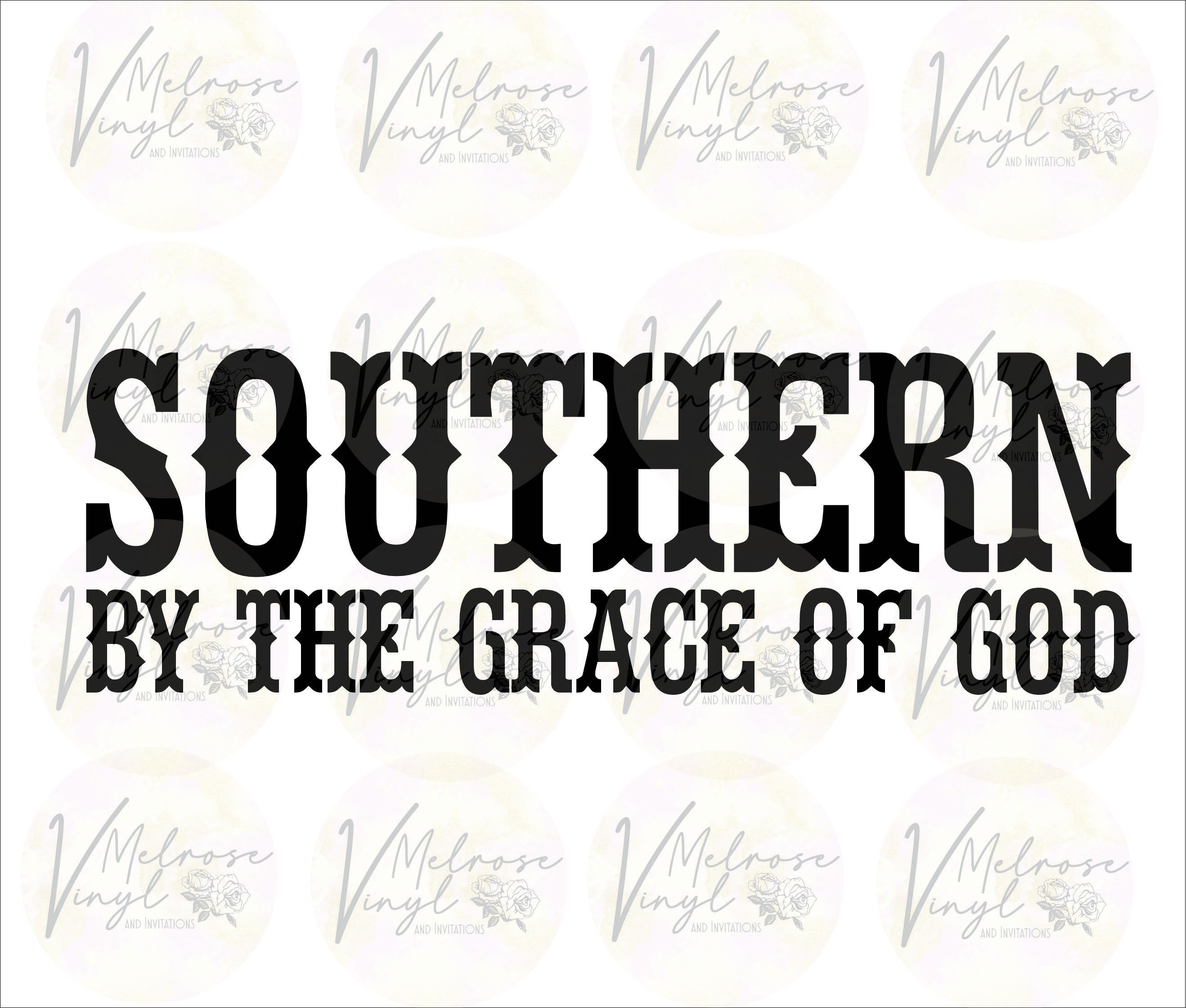 Southern by the Grace of God Vinyl Decal Sticker Various - Etsy