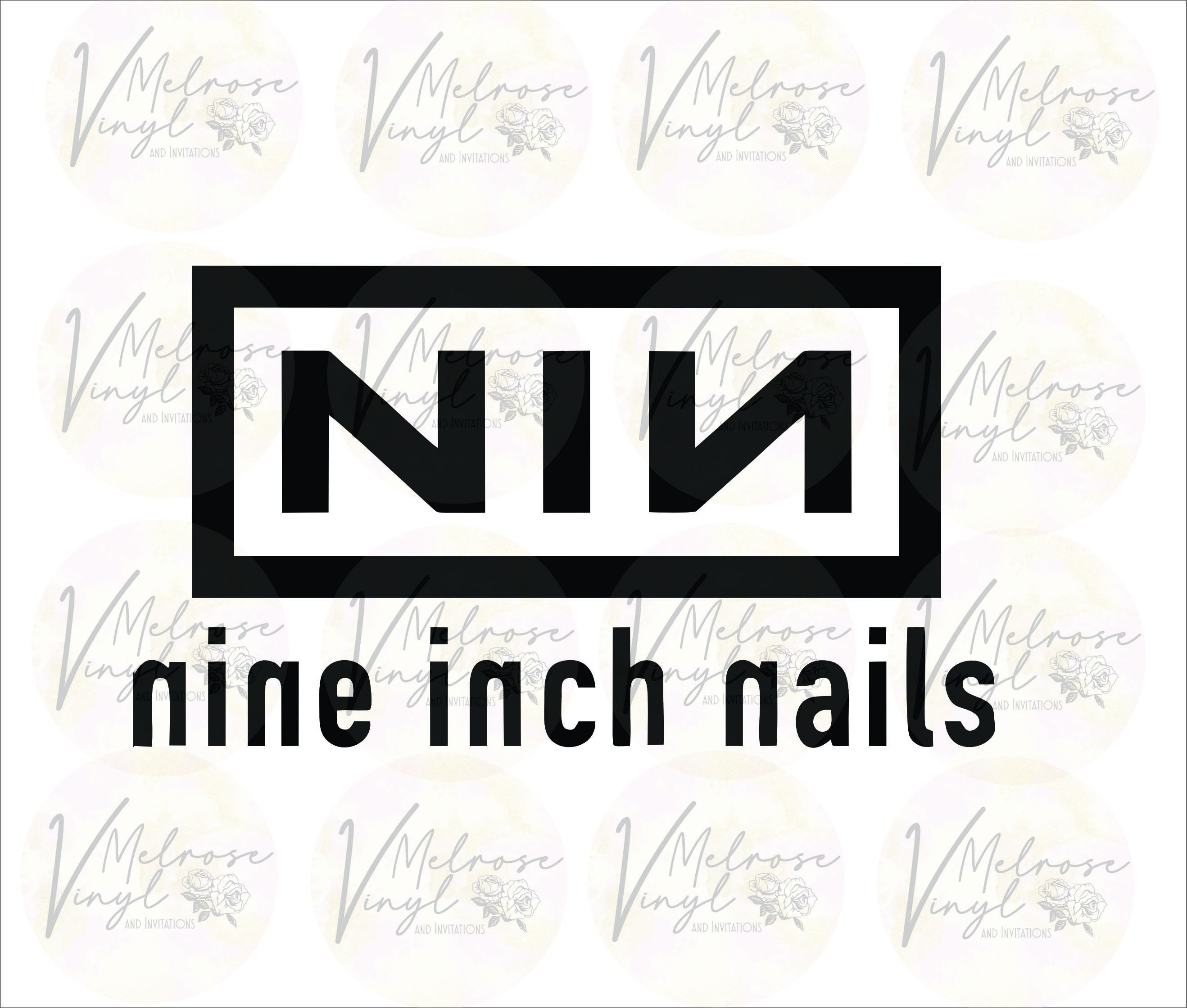 Nine Inch Nails Logo Vinyl Decal Sticker Rock Music Various Colors and ...