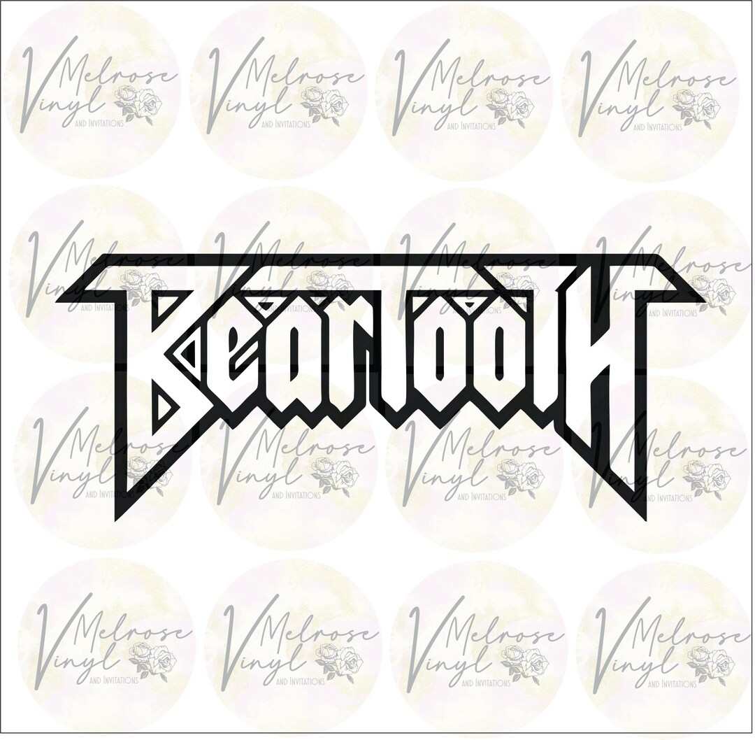 Beartooth Band Logo - Vinyl Decal Sticker - Rock - Various Colors and ...