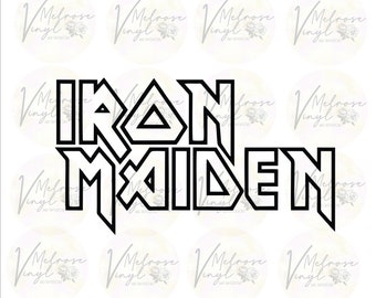 Iron Maiden Logo Vinyl Decal - Etsy