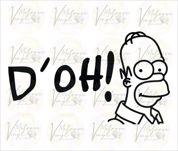 D'OH Vinyl Decal Sticker the Simpsons Various Colors | Etsy