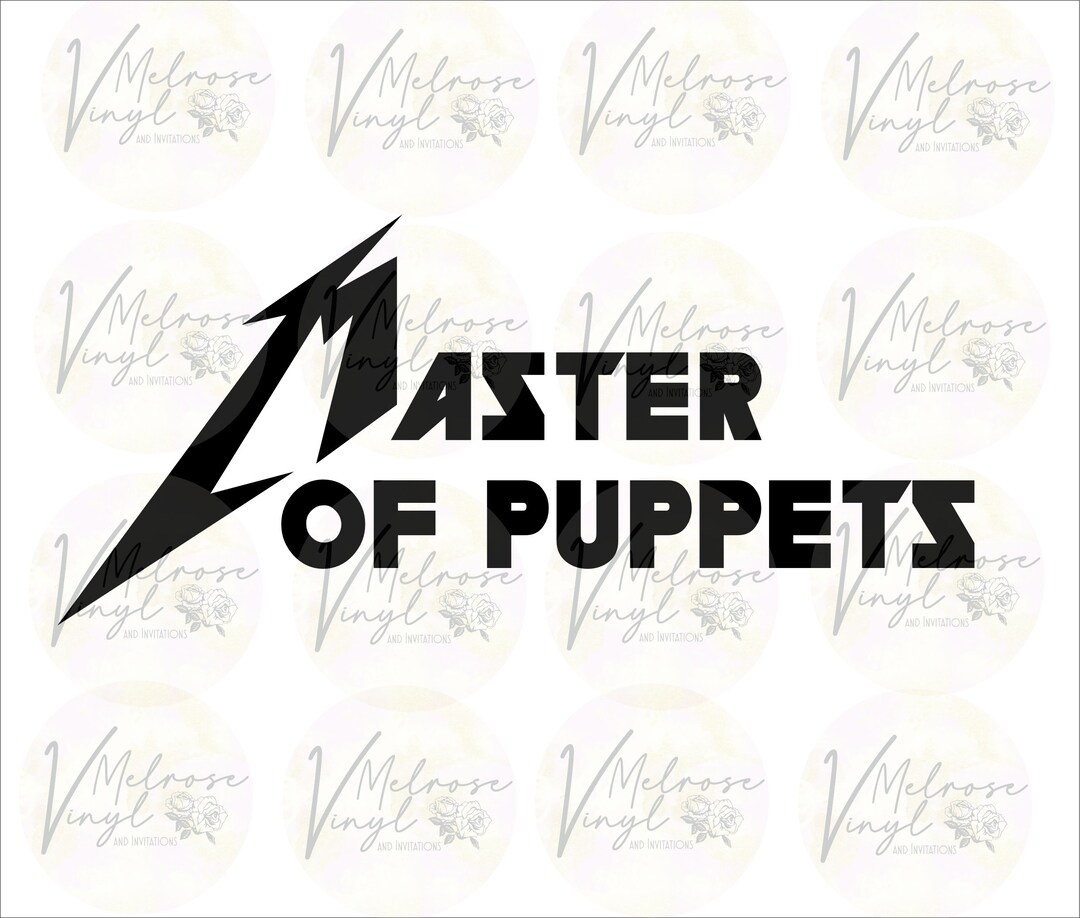 Master of Puppets - Vinyl Decal Sticker - Metallica Song Title ...