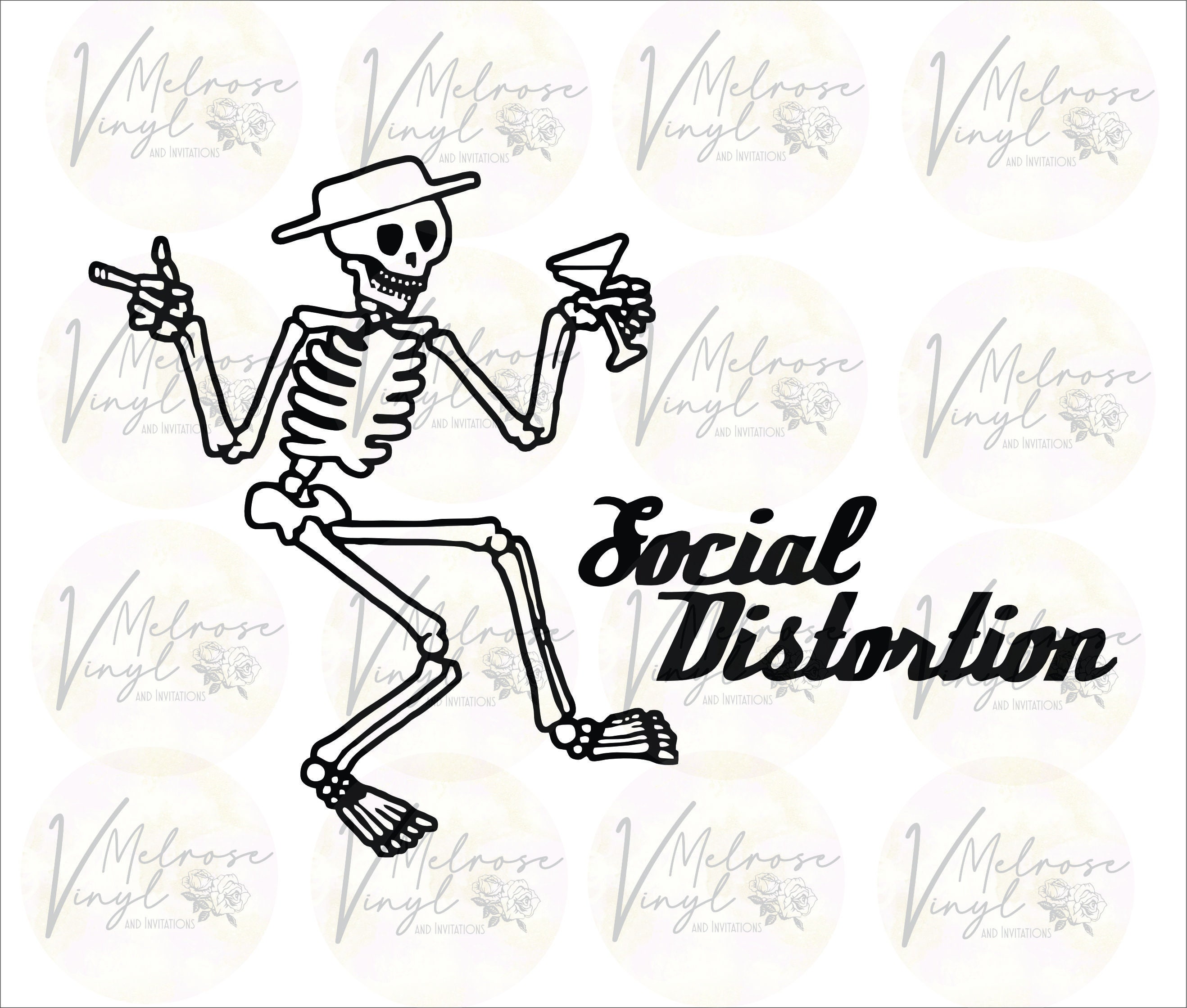 Social Distortion Skeleton Logo