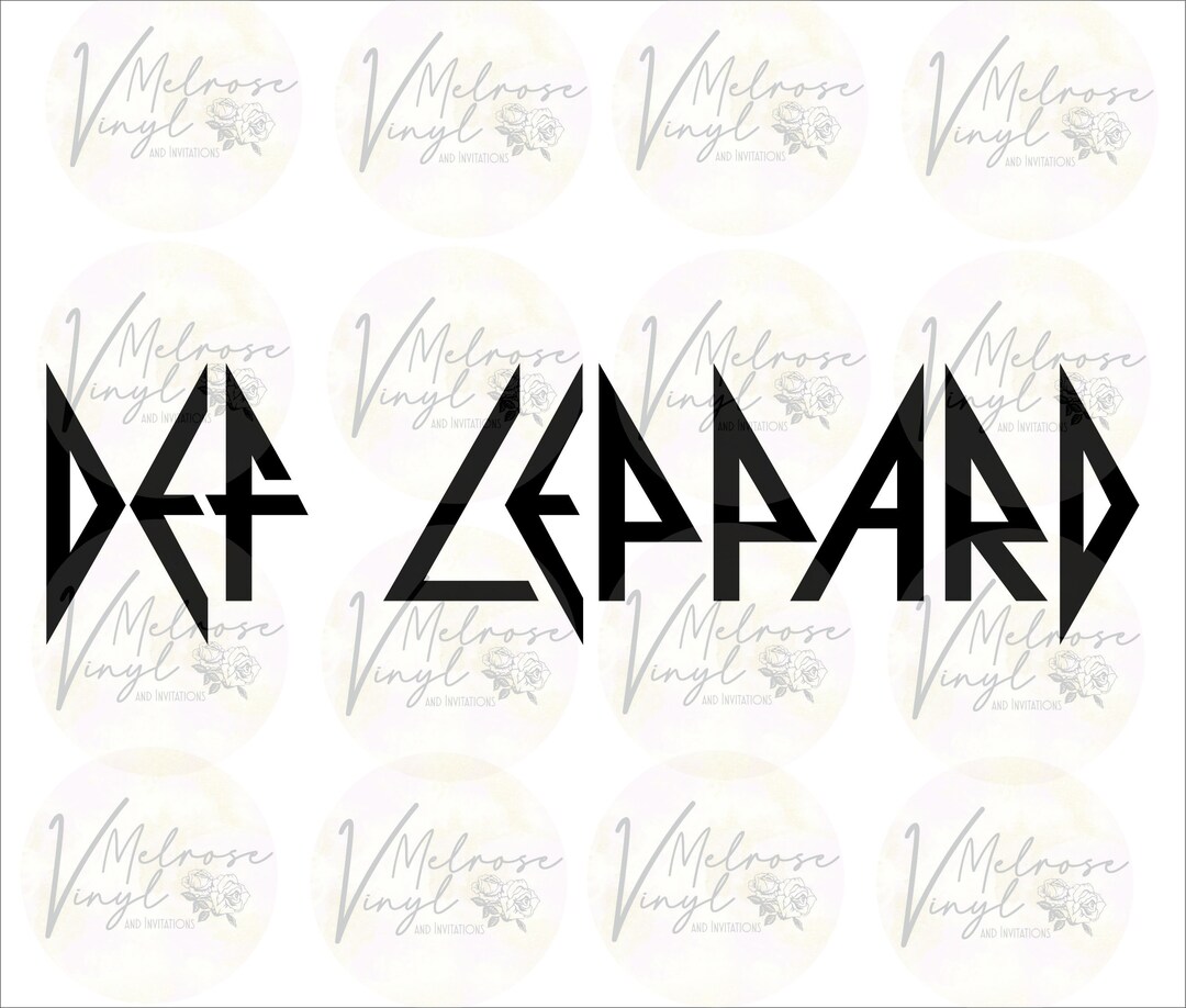 DEF LEPPARD - Vinyl Decal Sticker - Rock & Roll - Hair Band - Various ...
