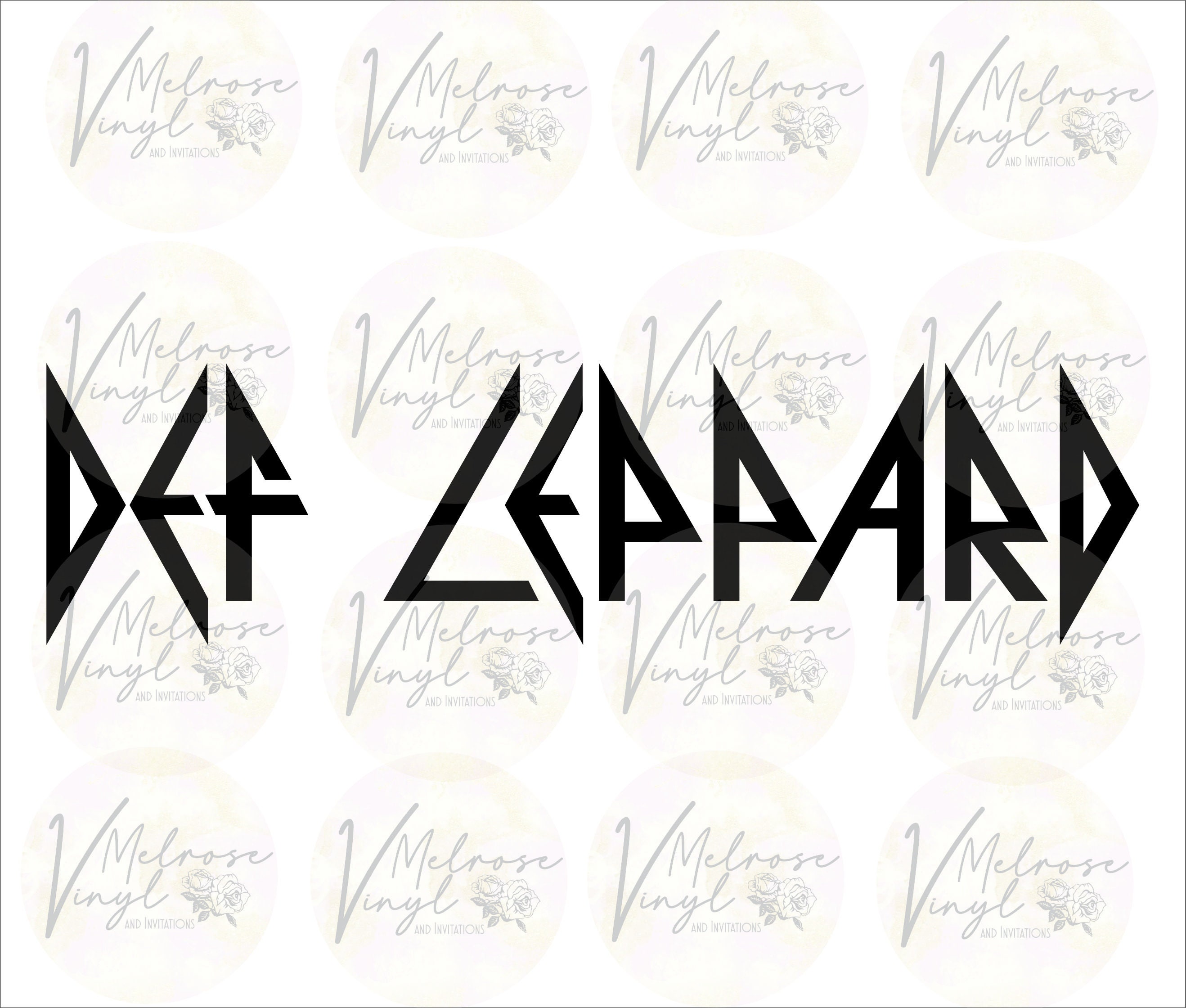 DEF LEPPARD Vinyl Decal Sticker Rock & Roll Hair Band - Etsy