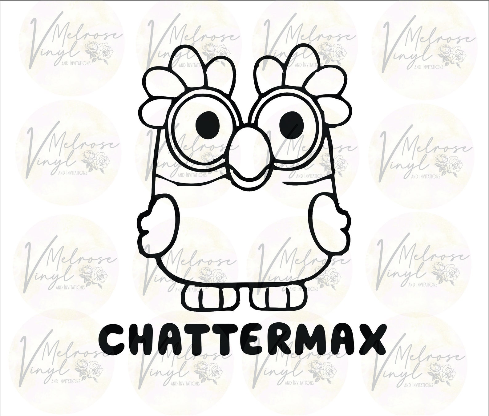 CHATTERMAX Vinyl Decal Sticker Bluey TV Show Various Colors and Sizes ...