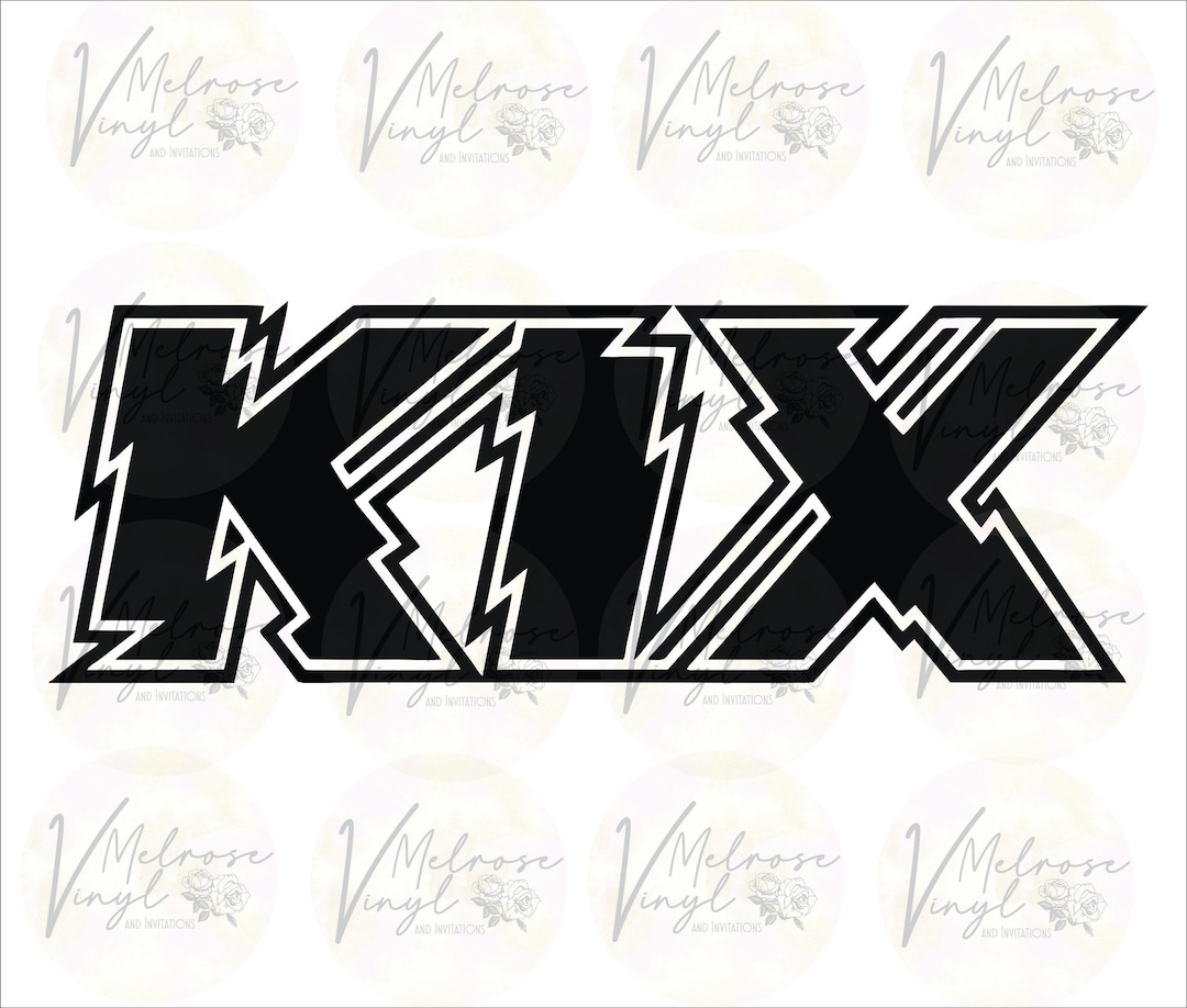 KIX Logo - Vinyl Decal Sticker - Rock & Roll - Hair Band - Various ...