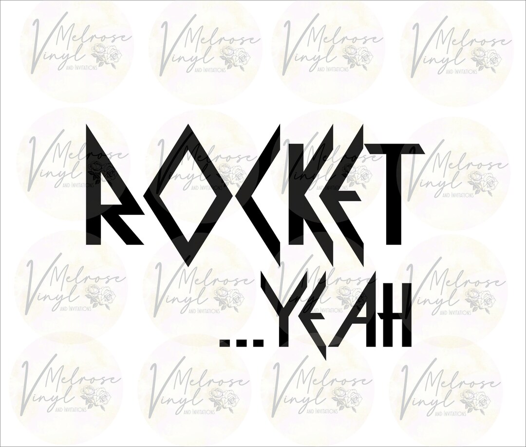 Rocket...yeah - Vinyl Decal Sticker - Def Leppard Song Title - Rock ...