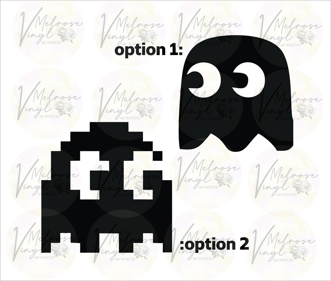 Pacman Ghosts - Vinyl Decal Sticker - Pacman Video Game - Various ...