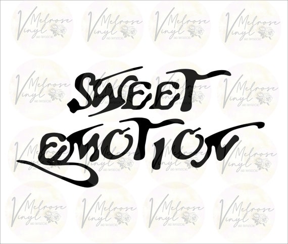 Sweet Emotion Vinyl Decal Sticker aerosmith Song Title - Etsy