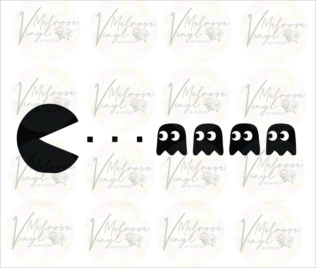 PACMAN AND GHOSTS - Vinyl Decal Sticker - Retro Video Game - Various ...