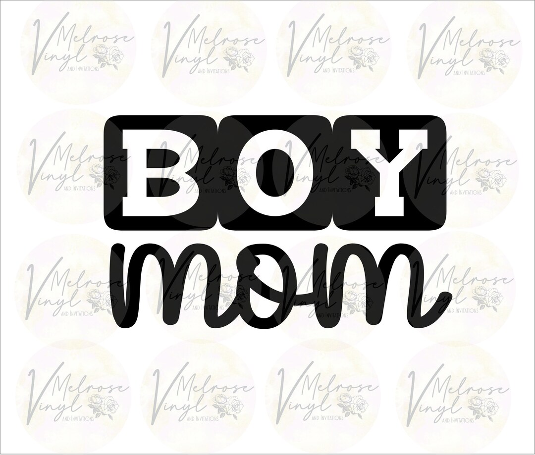 BOY MOM - Vinyl Decal Sticker - Various Colors and Sizes - Etsy