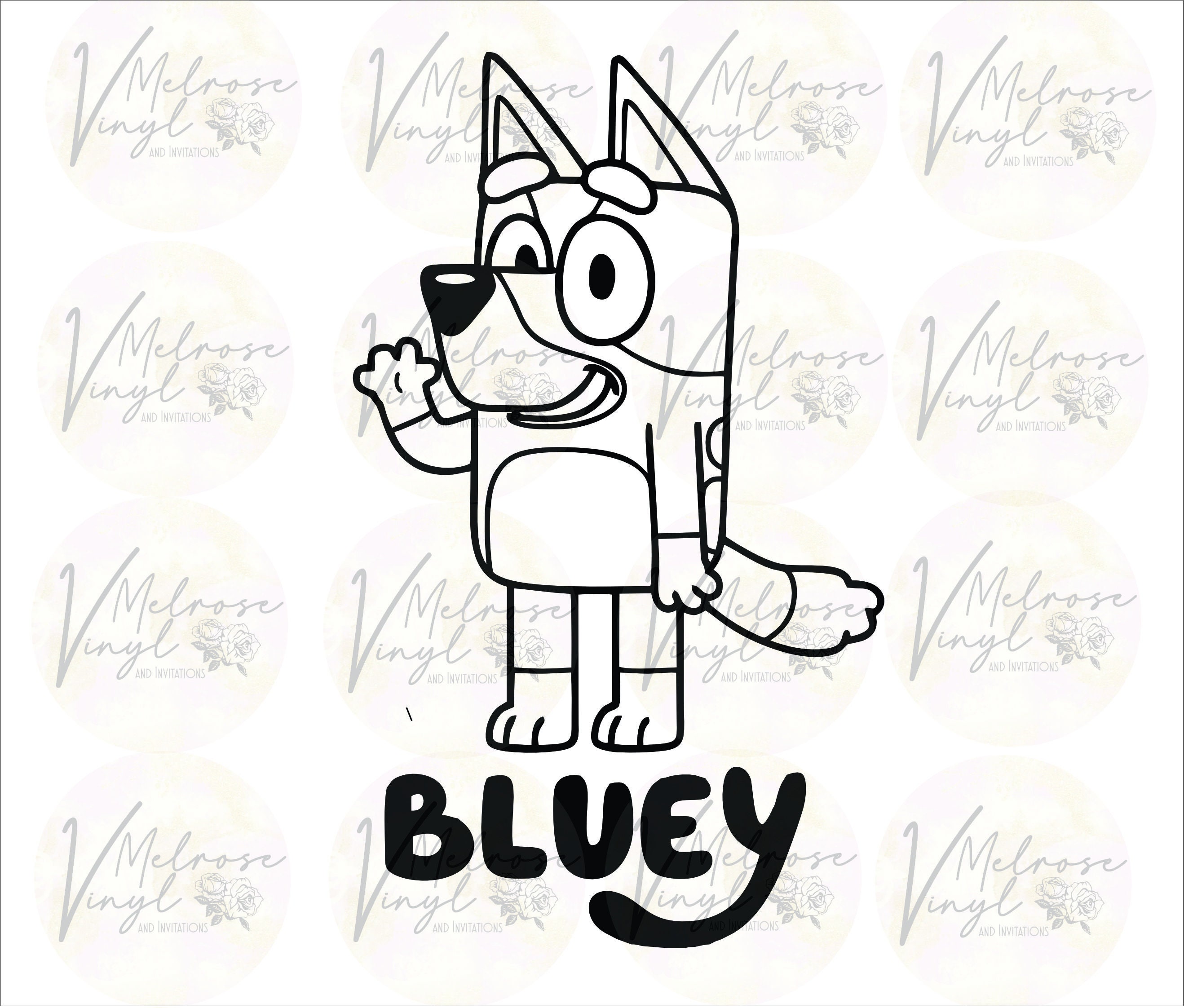 BLUEY HEELER Vinyl Decal Sticker Bluey TV Show Various - Etsy UK
