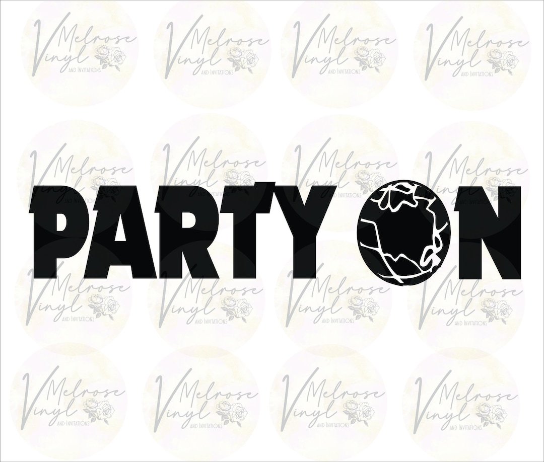 PARTY ON - Wayne's World - Vinyl Decal Sticker - Wayne's World Movie ...