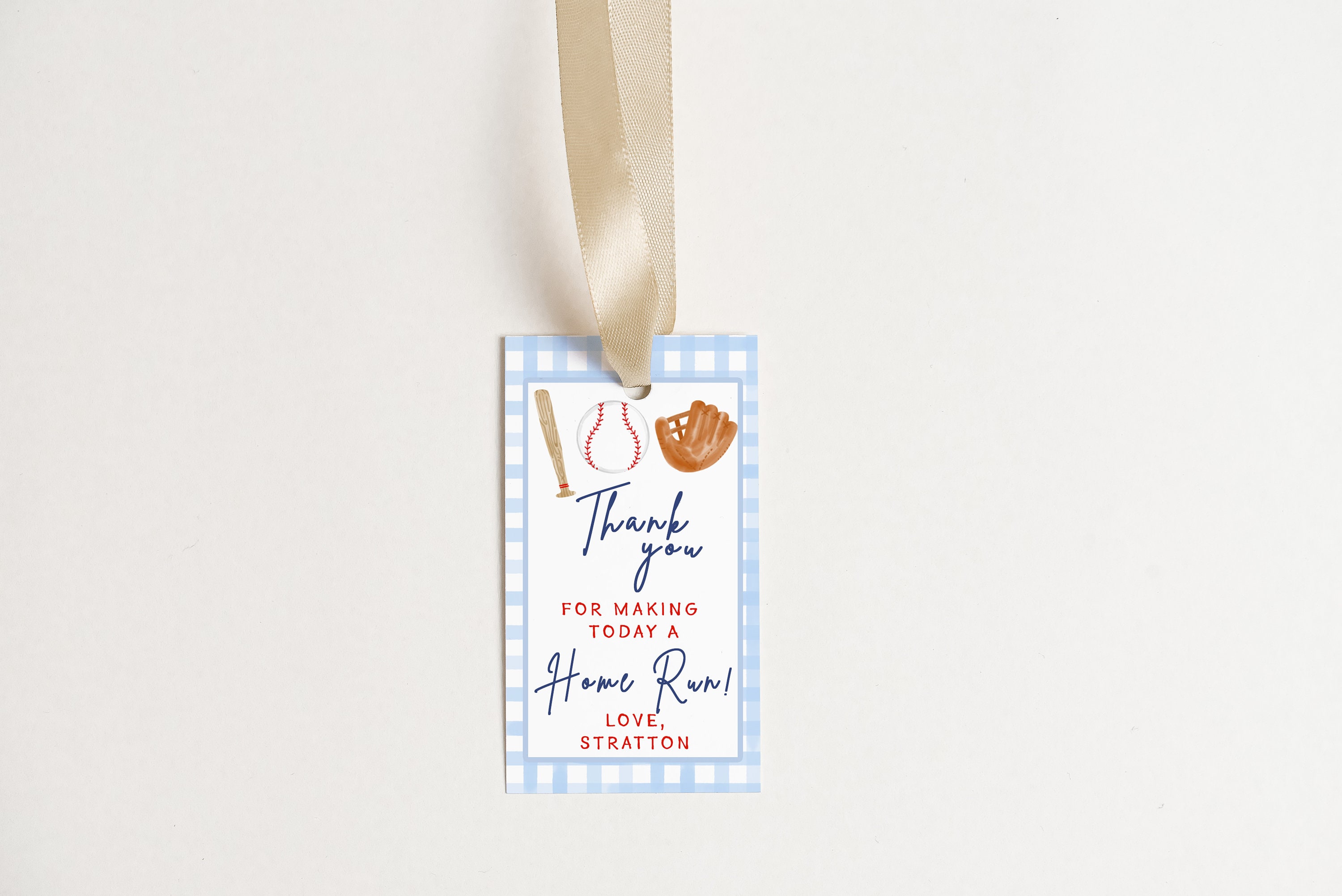 Baseball Birthday Thank You Tags | Baseball Party | Rookie Year Tag ...