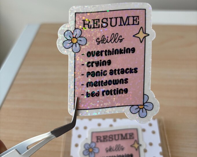 My Resume Sticker - Etsy