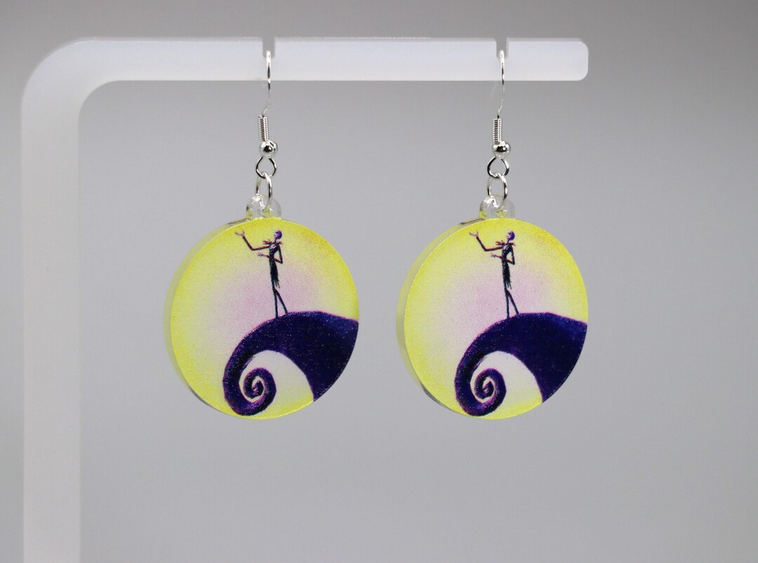 Disney's Nightmare Before Christmas Jack & Moon Earrings Set - Etsy