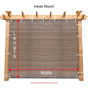 8FT OR 10FT Width Custom Sized Sun Shade Privacy Panel for Patio ...
