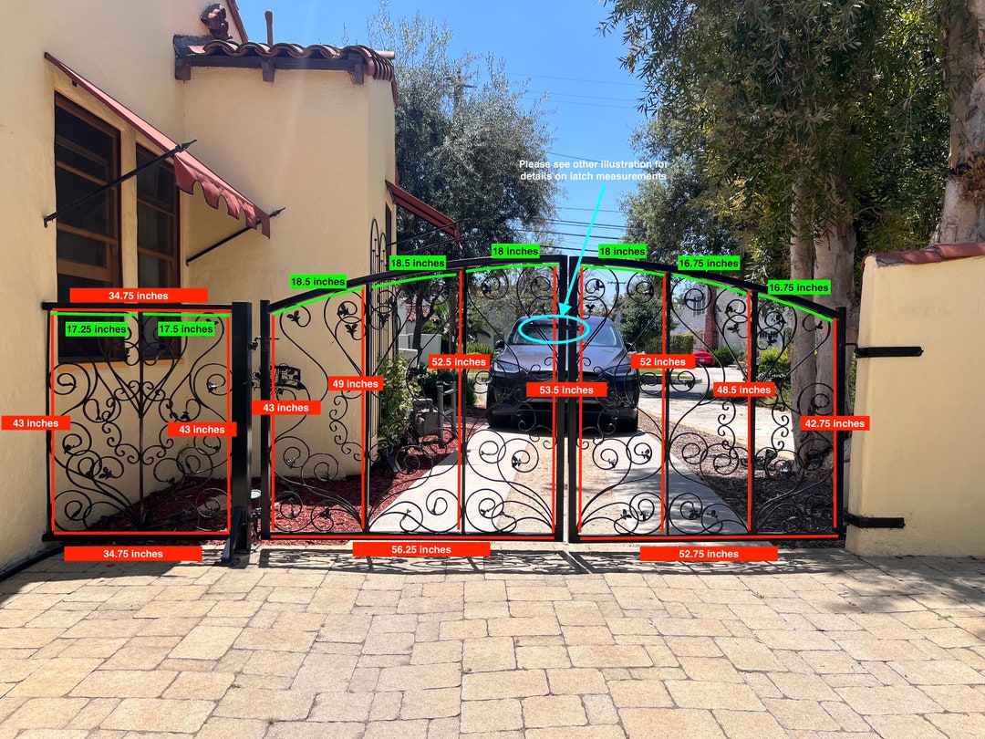 Custom Sized Arched Gate Privacy Screen Panel-shade & Privacy W/ One ...