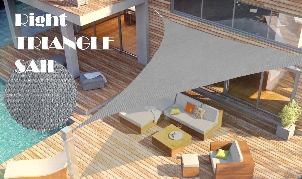 Custom Sized Triangle Curved Edge Sun Shade Sail 185GSM - Etsy