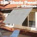 12'' Width Custom Sized Sun Shade Privacy Panel for Patio, Window Cover ...