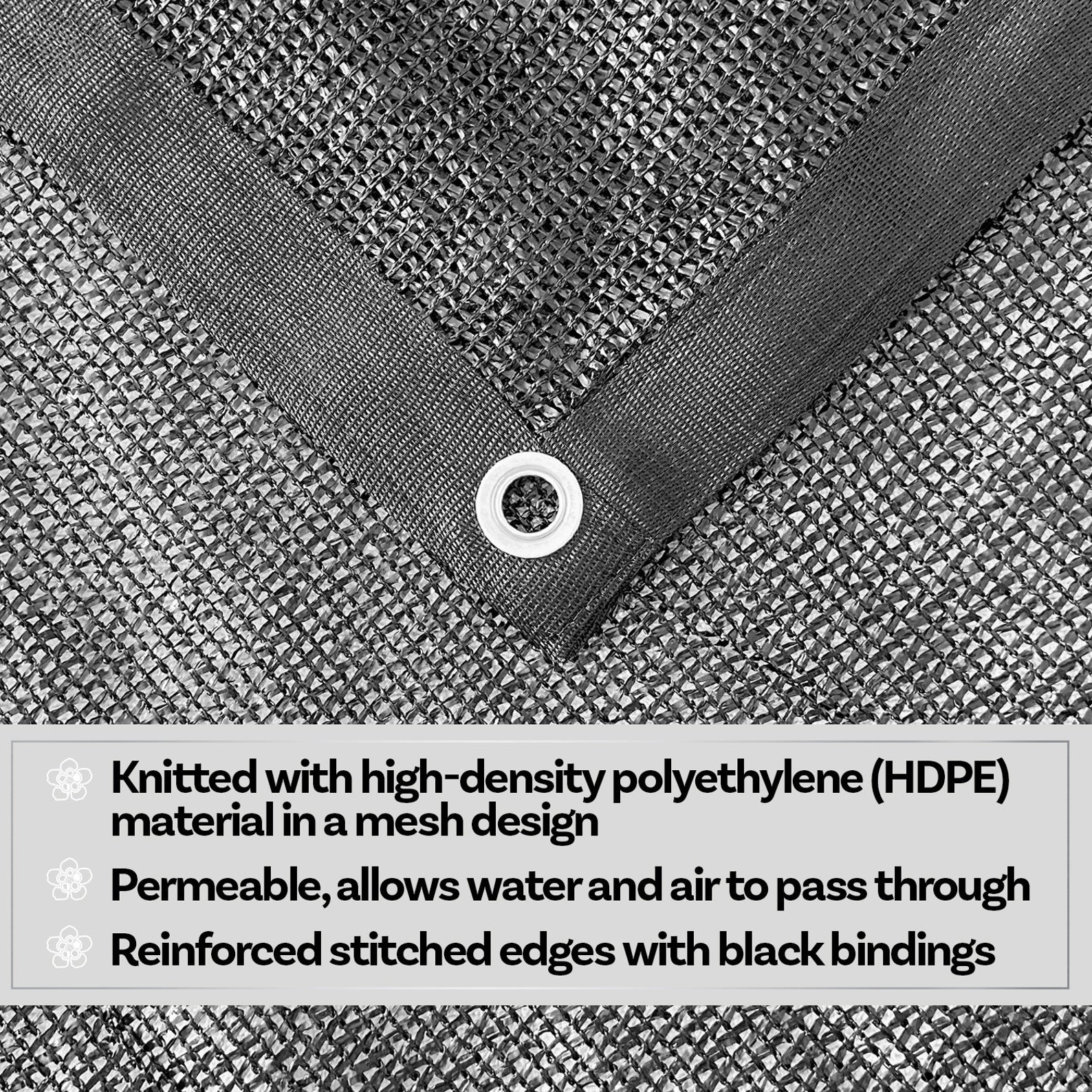 Custom Sized 40% Sun Block Garden Netting Shade Cloth W/ - Etsy