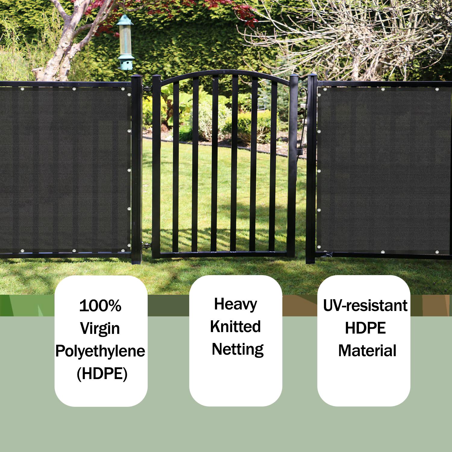 Custom Arched Gate Privacy Screen: Double Layer Black Barrier - Etsy