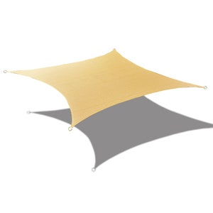 Custom Sized Rectangle Curved Edge Sun Shade Sail- Permeable Sun Shade ...