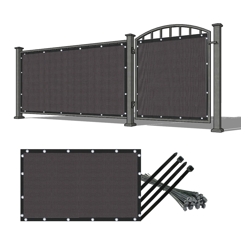 Custom Pvc-coated Gate Privacy Screen: 95% UV Resistant, Heavy Duty - Etsy
