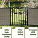 Custom Sized Gate Privacy Screen Panel-shade & Privacy Barrier for Gate ...
