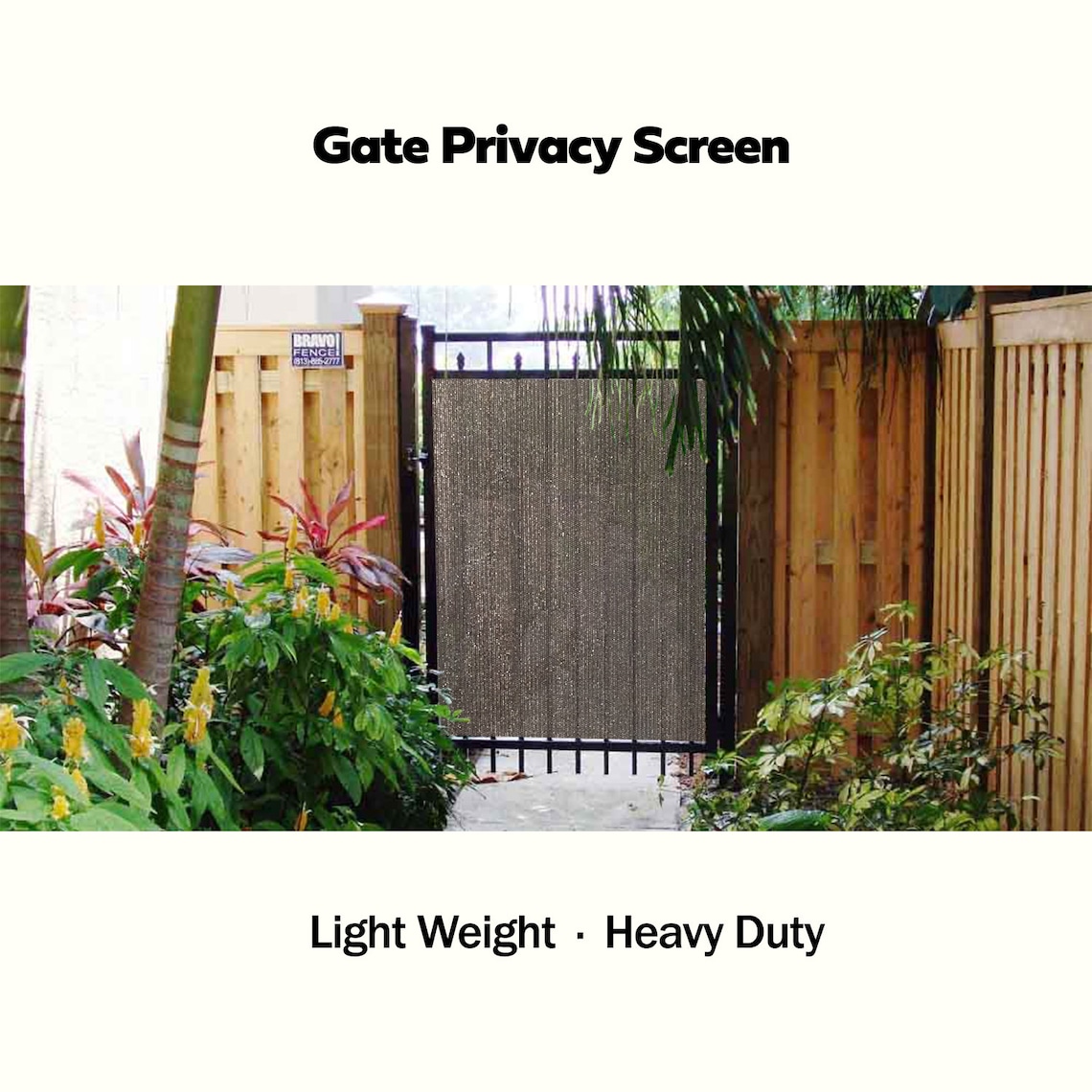 Custom Sized Gate Privacy Screen Panel-shade & Privacy Barrier - Etsy