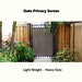 Custom Sized Gate Privacy Screen Panel-shade & Privacy Barrier for Gate ...
