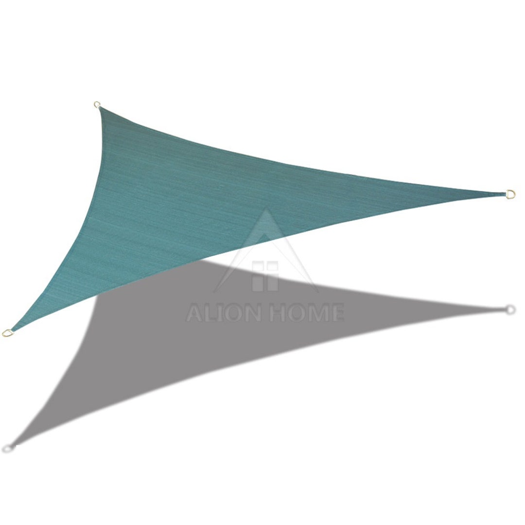 Custom Sized Triangle Waterproof Woven Sun Shade Sail UV Block Canopy ...