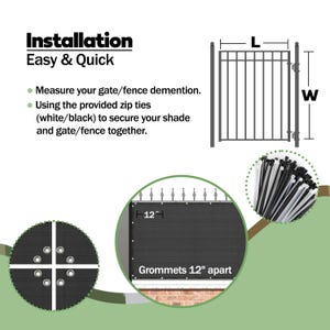 Custom Arched Gate Privacy Screen: Double Layer Black Barrier - Etsy