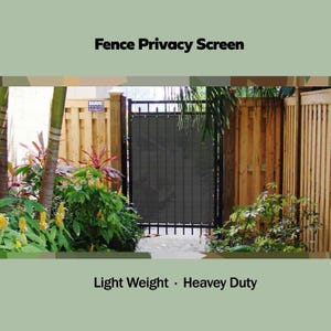 Custom Gate Privacy Screen Cover - Privacy Barrier for Gate, Fence ...