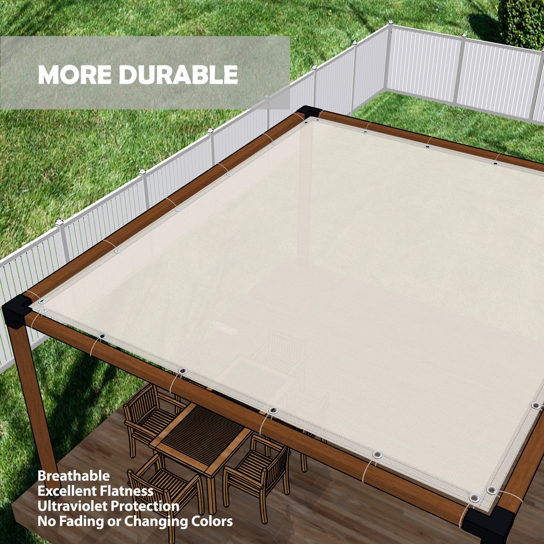 Custom Size PVC Sun Shade Panel: 96% Blockage, Patio Privacy Screen - Etsy