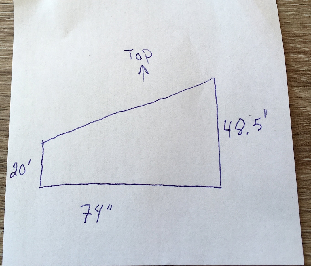 Custom HDPE Straight Edge Trapezoid Sun Shade Sail Banha Beige No Rings ...