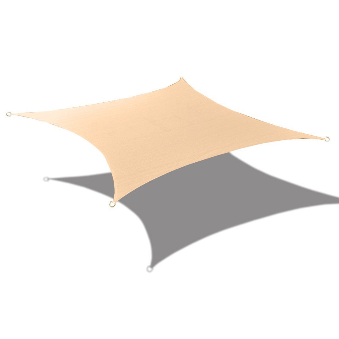 Custom Rectangle Curved Edge Sun Shade Sail- 185GSM Permeable Shade ...