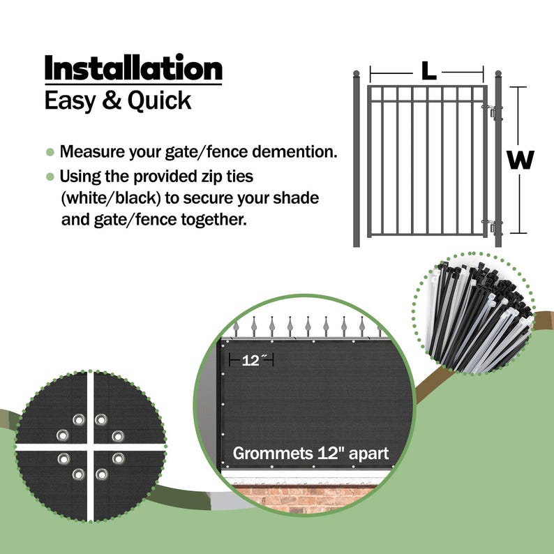 Custom Gate Privacy Screen – 90% UV Block, Shade Barrier Panel - Etsy