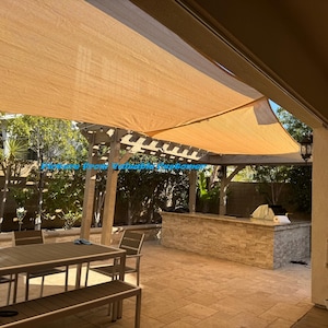 Custom Butterfly Sun Shade Sail: Beige UV Block Canopy - Etsy