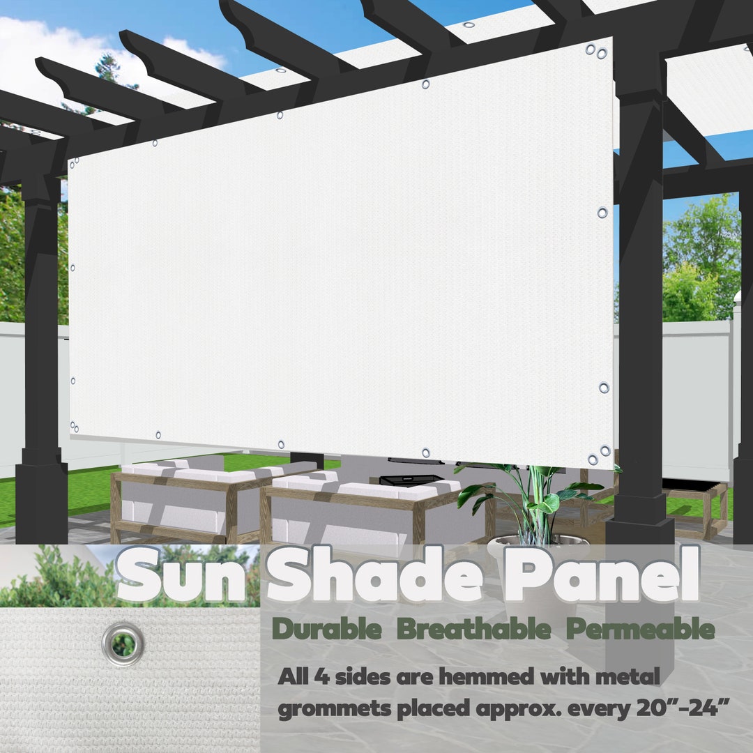 8FT OR 10FT Width Custom Sized Sun Shade Privacy Panel for Patio ...