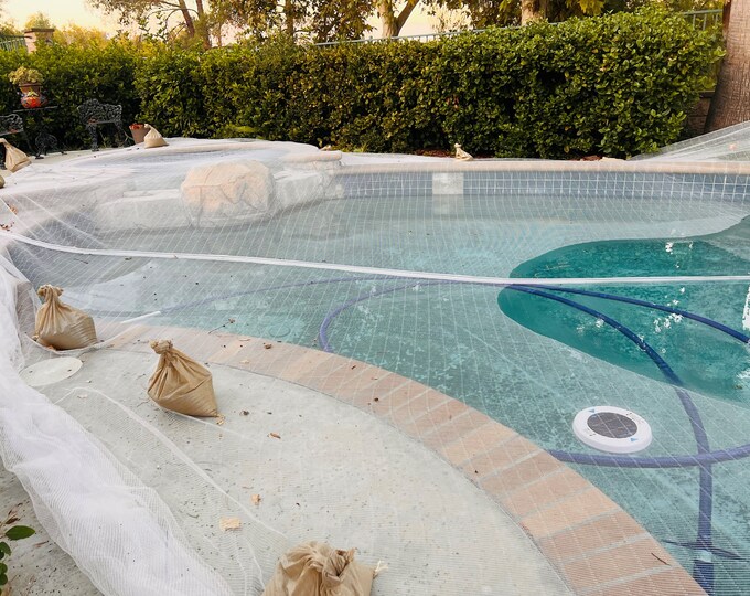 Custom Sized DIY Garden Net Pool Cover Leaf Pond Cover Net Light Weight ...