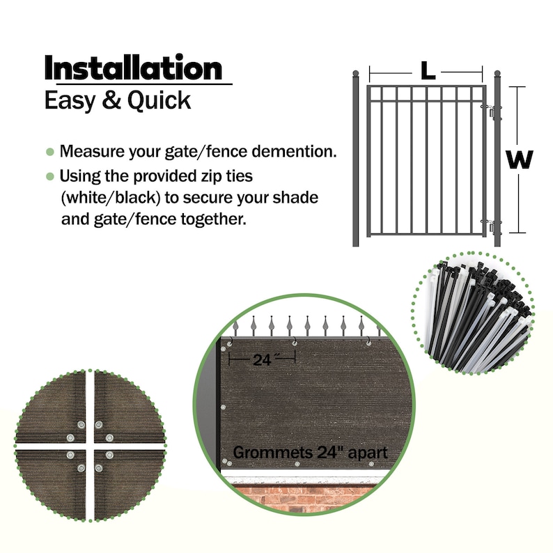Custom Sized Gate Privacy Screen Panel-shade & Privacy Barrier - Etsy