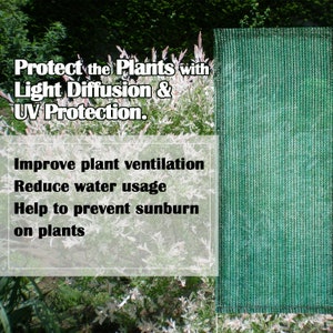 Custom Plant Sun Shade: Portable Garden Net, Raised Bed Protection - Etsy