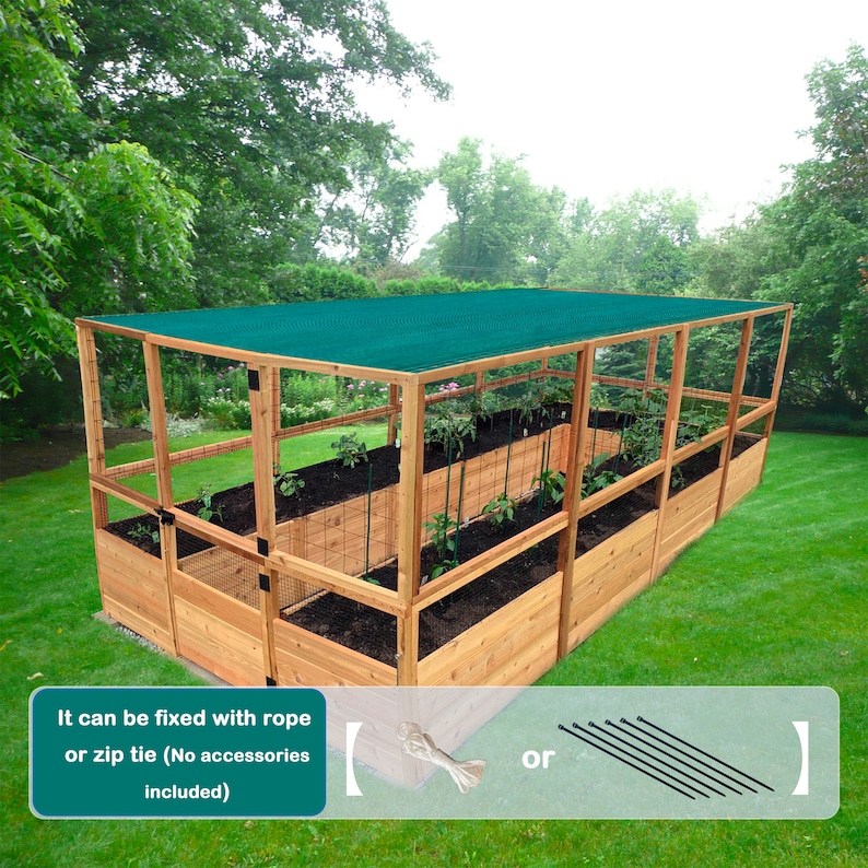 Custom 65% Sun Block Shade Cloth: Green HDPE for Garden, Patio - Etsy