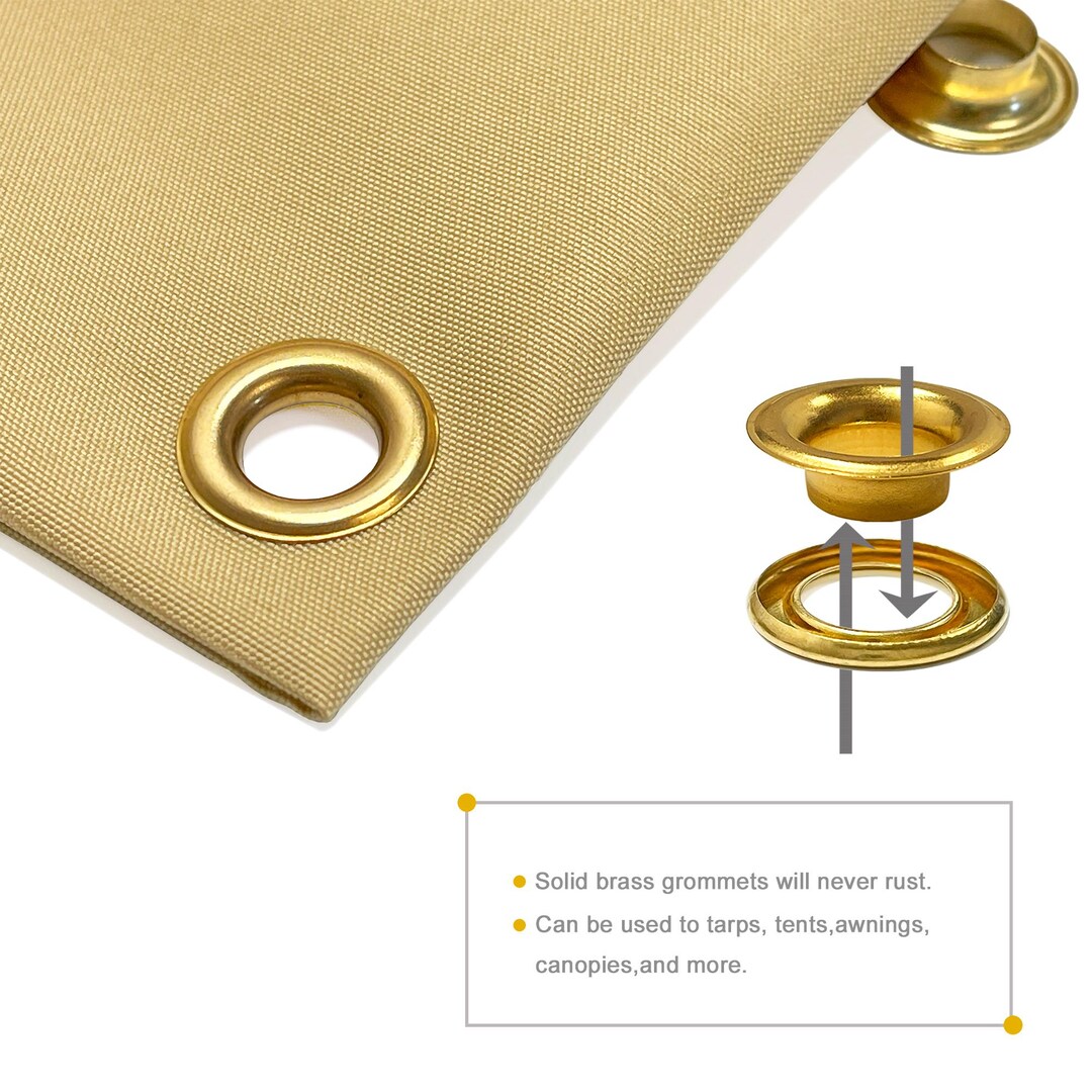 Solid Brass Grommets & Washers: 0.46'' Hole, 0.88'' Outside Diameter ...